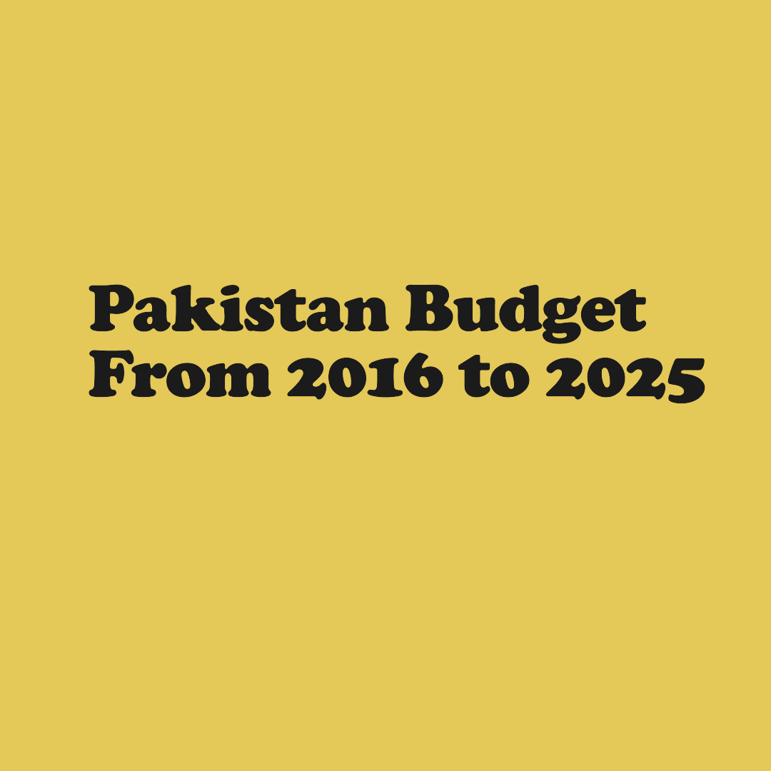 PAKISTAN BUDGET FROM 2016 TO 2025 by Huzaima Bukhari and Ikramul Haq | AACP